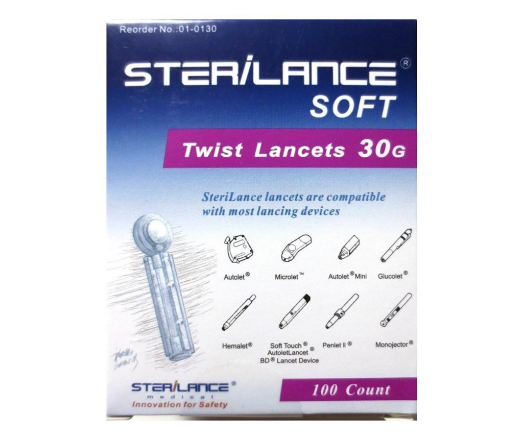Sterilance Twist Top Lancets - 30g | MyEHCS